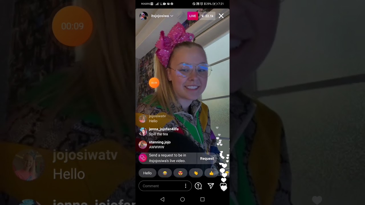 JoJo Siwa | Instagram Live Stream | January 21st, 2021 - YouTube