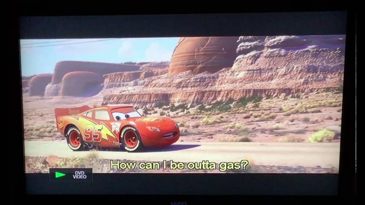 Lightning McQueen: No, no, no, no, no. Outta gas? How can I be outta ...