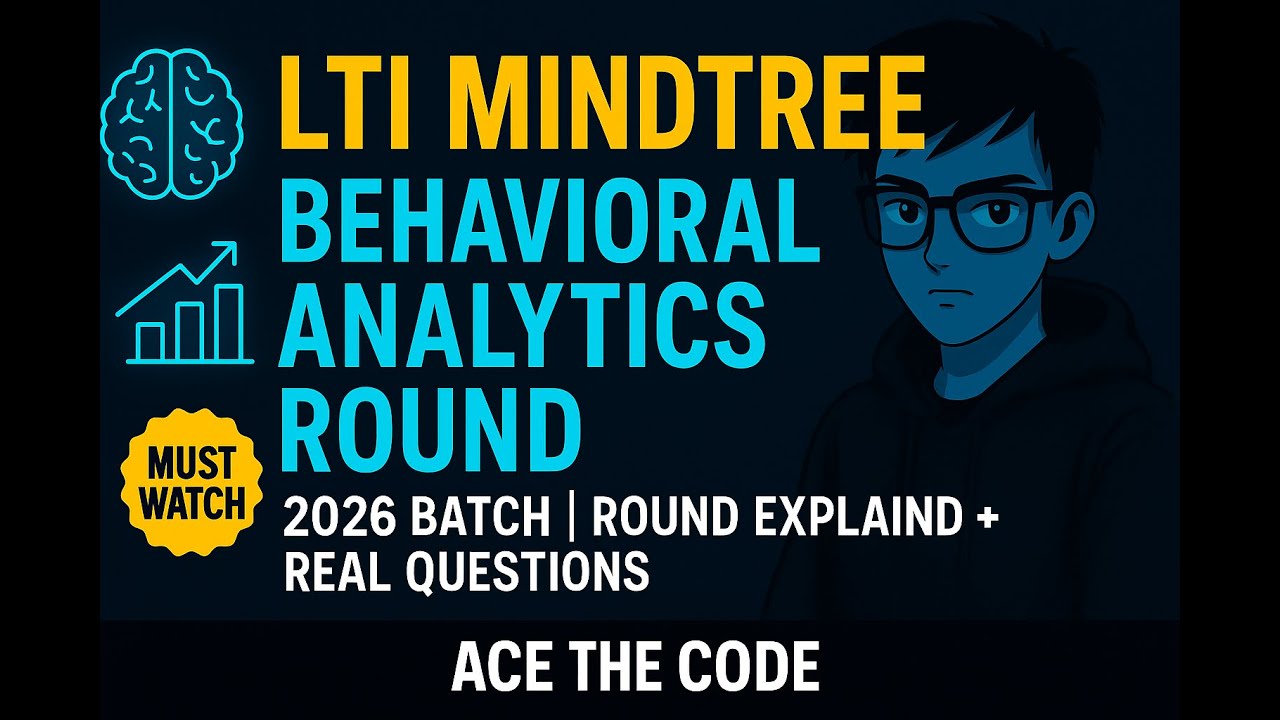 LTI Mindtree Behavioural Analytics round explanation | 2026 batch ...