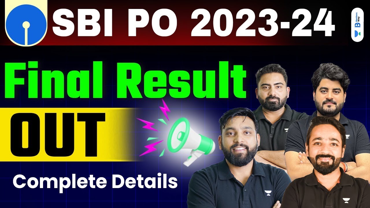 SBI PO 2023-24 Final Result Out | SBI PO Final Result 2024 | Team AVP ...