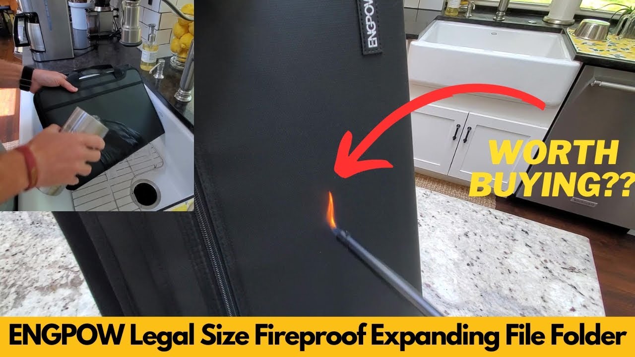 ENGPOW Accordion File Organizer, Legal Size Fireproof Expanding File ...