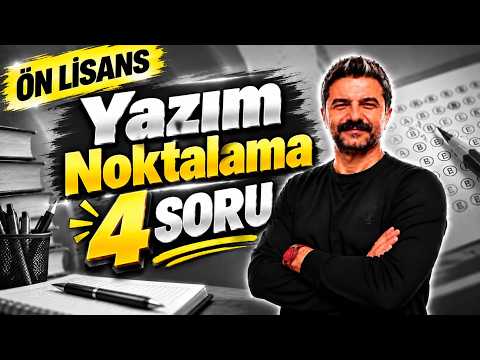 Ön Lisans | KPSS | Yazım - Noktalama 4 Soru | Rüştü Hoca