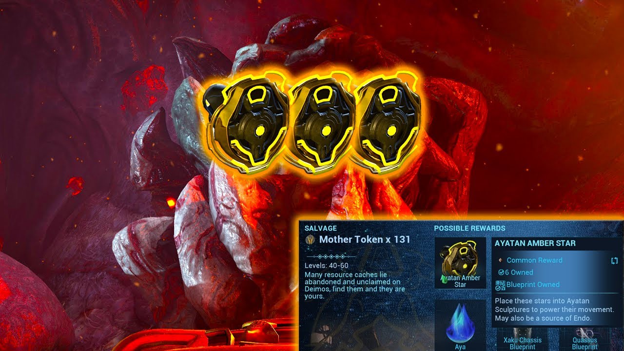 Easy Ayatan Amber Stars From Deimos Bounties! - Warframe - YouTube