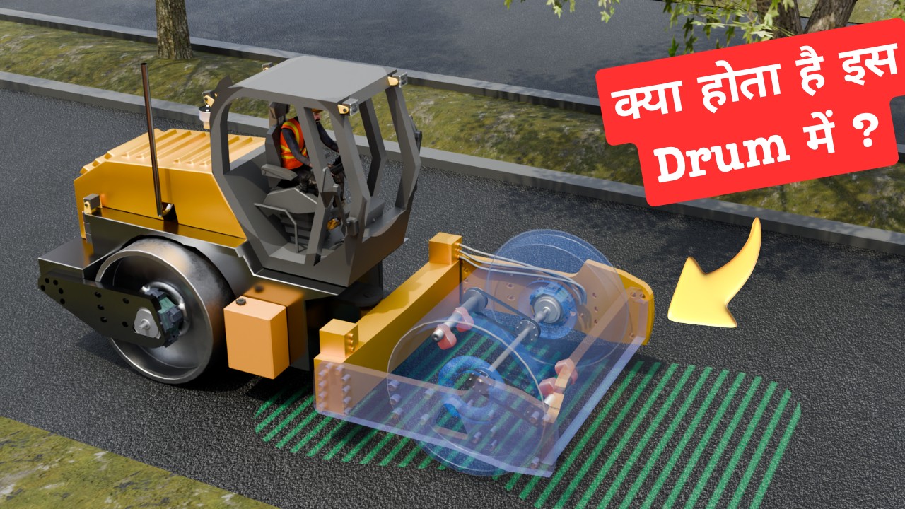 Vibratory Soil Compactor(Road Roller) Working - YouTube