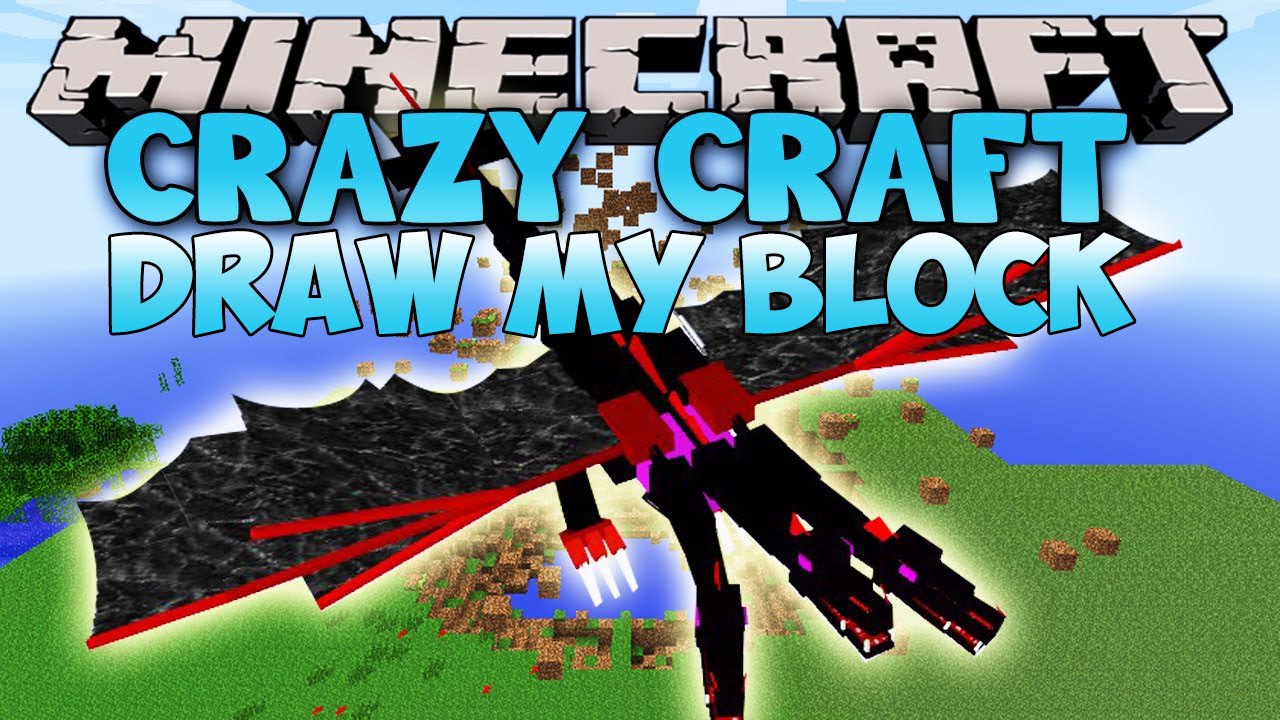 Minecraft Crazy Craft - Draw My Block - YouTube