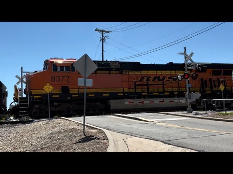 BNSF 8430 Old Mill Road Railroad Crossing Video #8 - Carrollton, TX (June 8, 2024) - YouTube