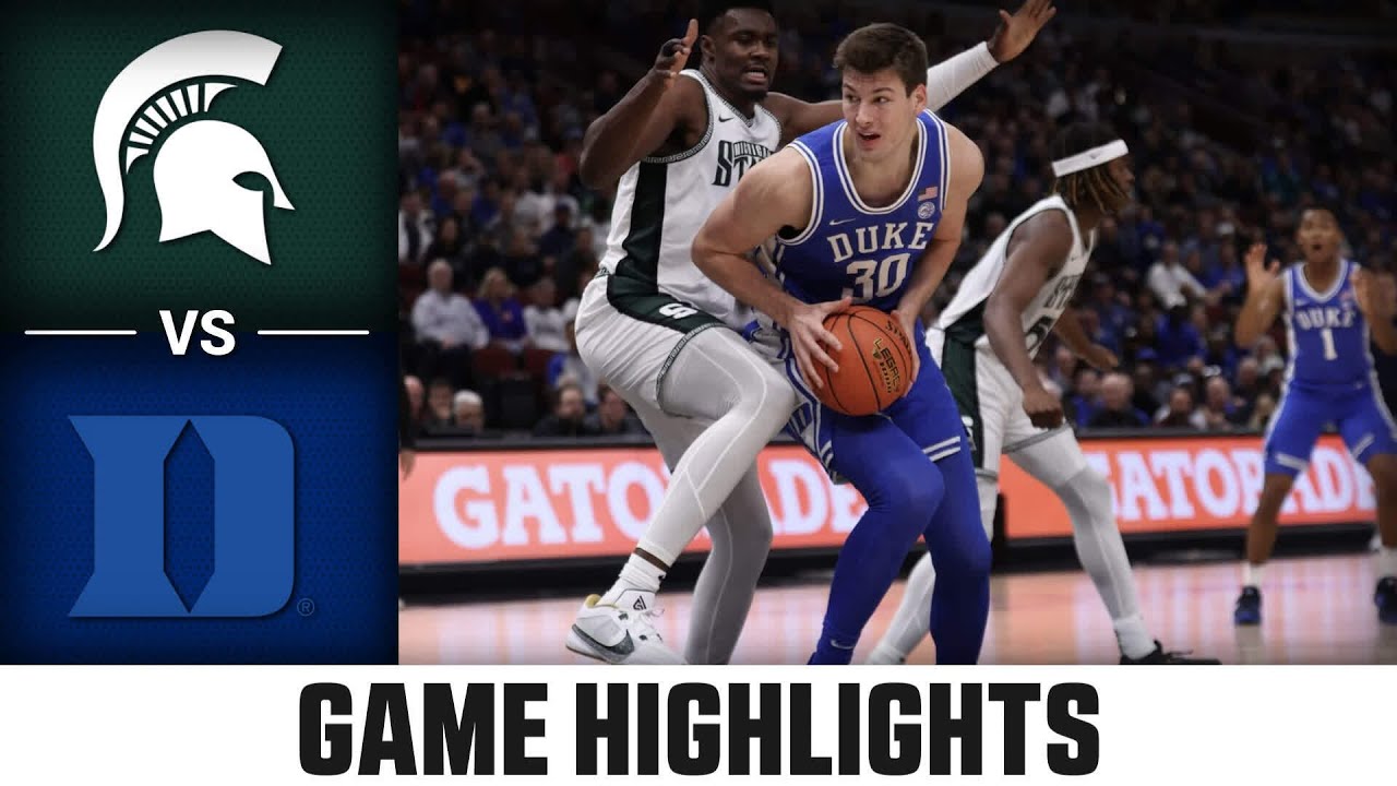 Duke vs. Michigan State Game Highlights | 2023-24 Men's Basketball ...