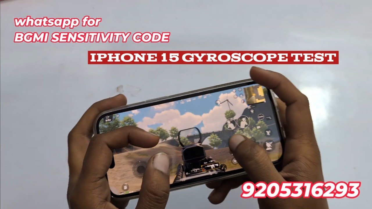 IPHONE 15 BGMI GYROSCOPE SENSOR TEST, BGMI BEST SENSITIVITY #bgmi # ...