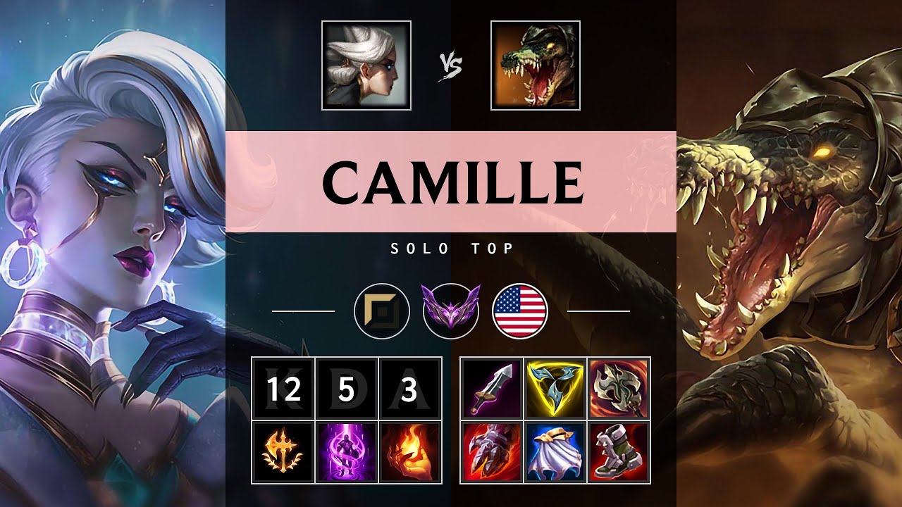 Camille Top vs Renekton: Dominating - NA Master Patch 14.22 - YouTube