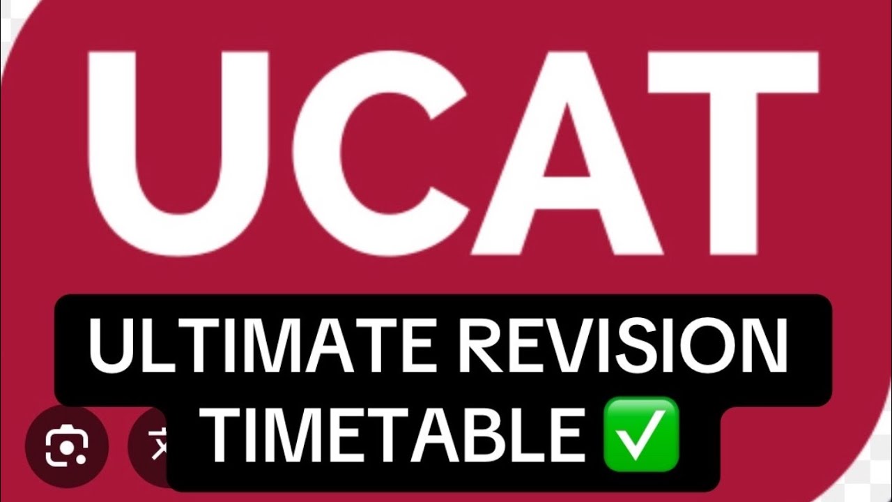 ULTIMATE UCAT Revision Timetable - YouTube