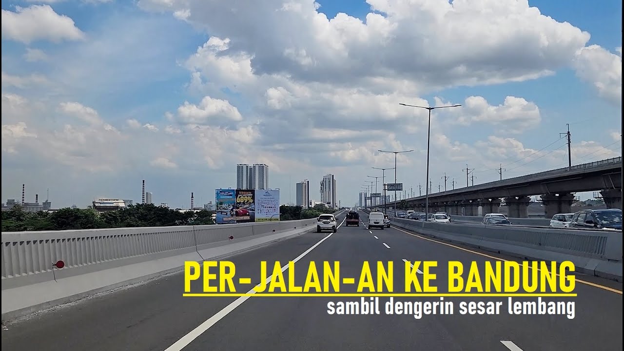 Driving from MBZ Toll Road to Bandung [listening about sesar lembang ...