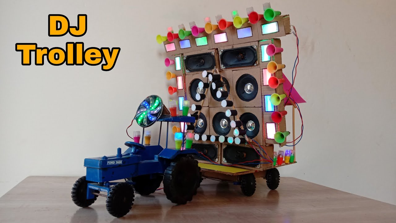 How To make DJ Trolley at Home | small DJ loading 2021 | Tractor ...