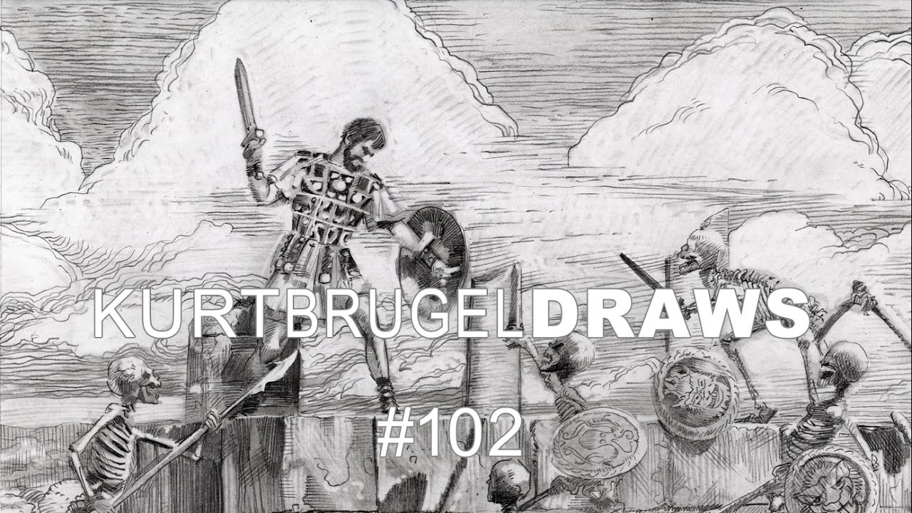 Drawing in my studio - #102 – Jason and the Argonauts battling ...