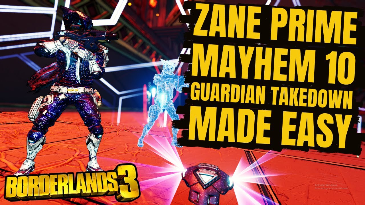 Zane Prime Guardian Takedown Borderlands 3 *NEW ZANE META* Insane ...