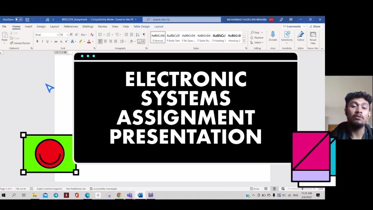 ELECTRONIC SYSTEM ASSIGNMENT PRESENTATION - YouTube