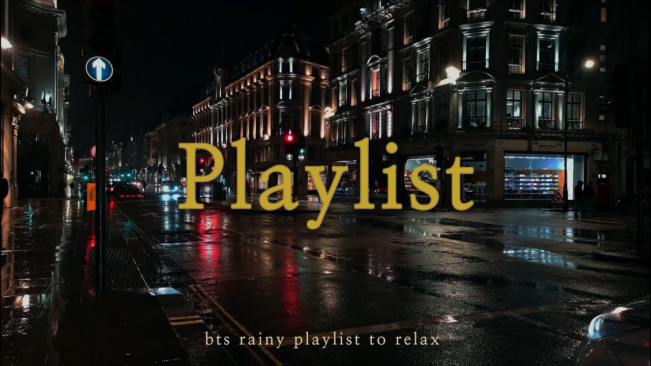 Listen to a relaxing bts playlist in the rain 🌧 (w/rain sounds) - YouTube