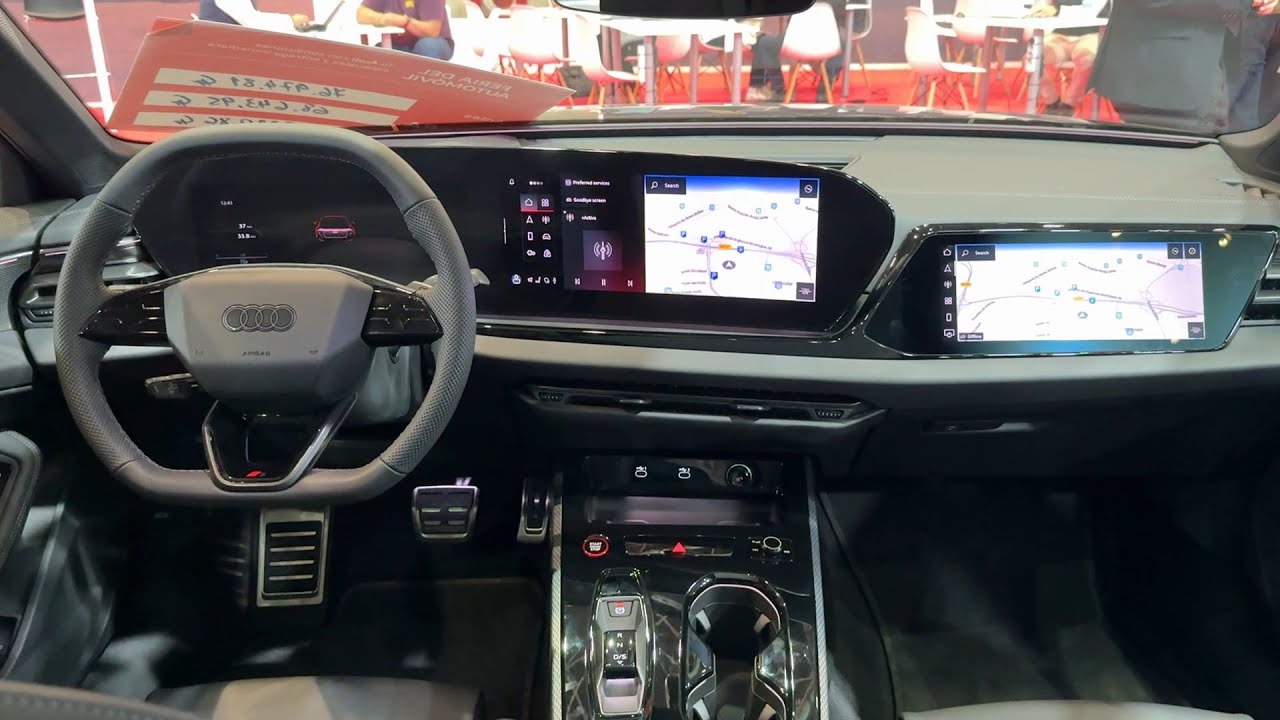 New AUDI A5 2025 - INTERIOR details (impressive 3 SCREENS) - YouTube