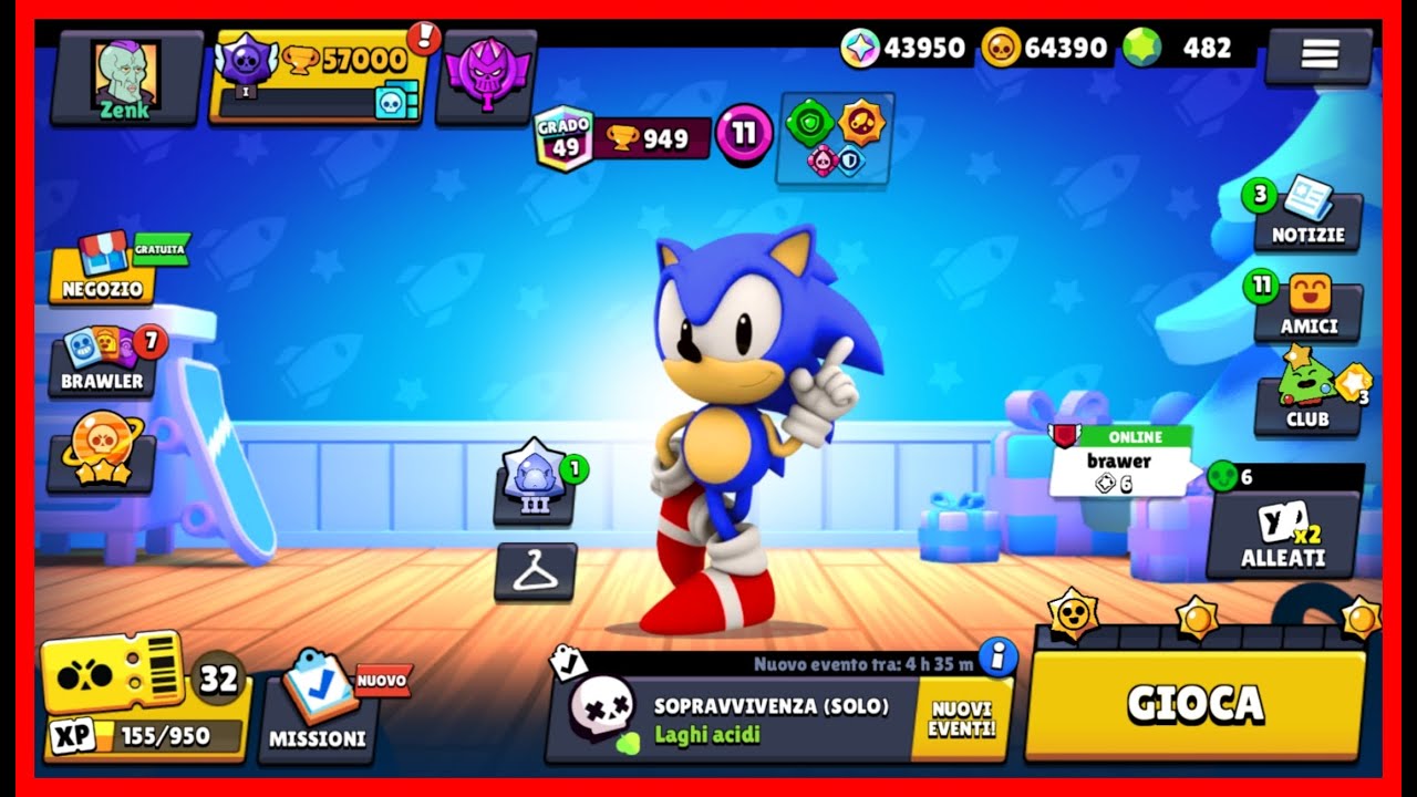 USO IL NUOVO BRAWLER SONIC! VELOCISSIMO! - [BRAWLER IDEA ITA] - YouTube