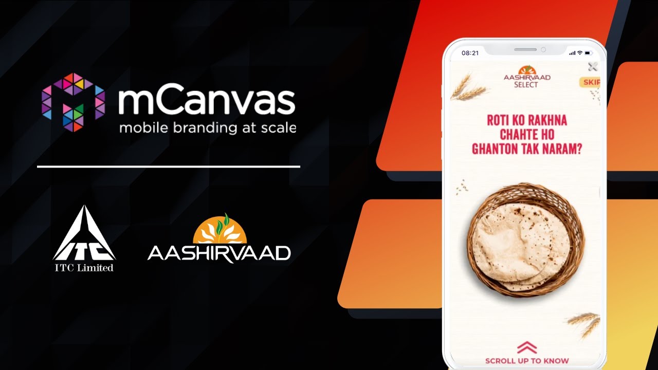 mCanvas Storytelling Ads | ITC - Aashirvaad | Rich Media Scroller - YouTube
