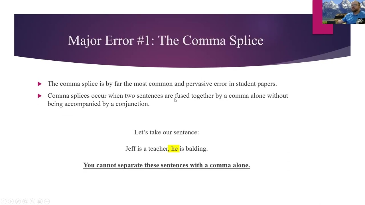 Combining Two Sentences Correctly While Avoiding Common Errors - YouTube