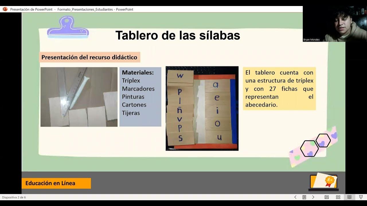 El Tablero de las Sílabas (Recurso Didáctico) - YouTube