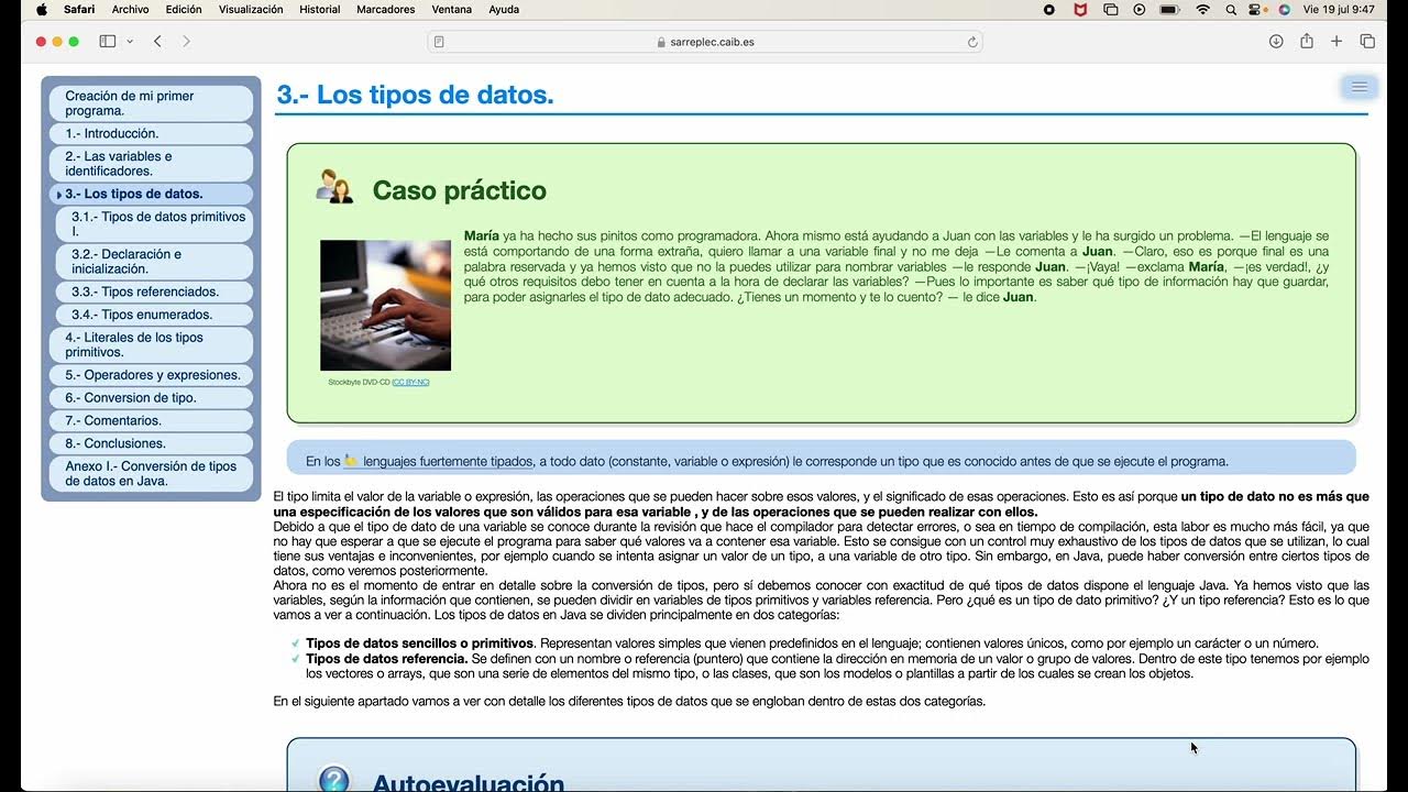 3. Tipos de Datos. Prof. Ingeniero Informático Eduardo Rojo Sánchez - YouTube