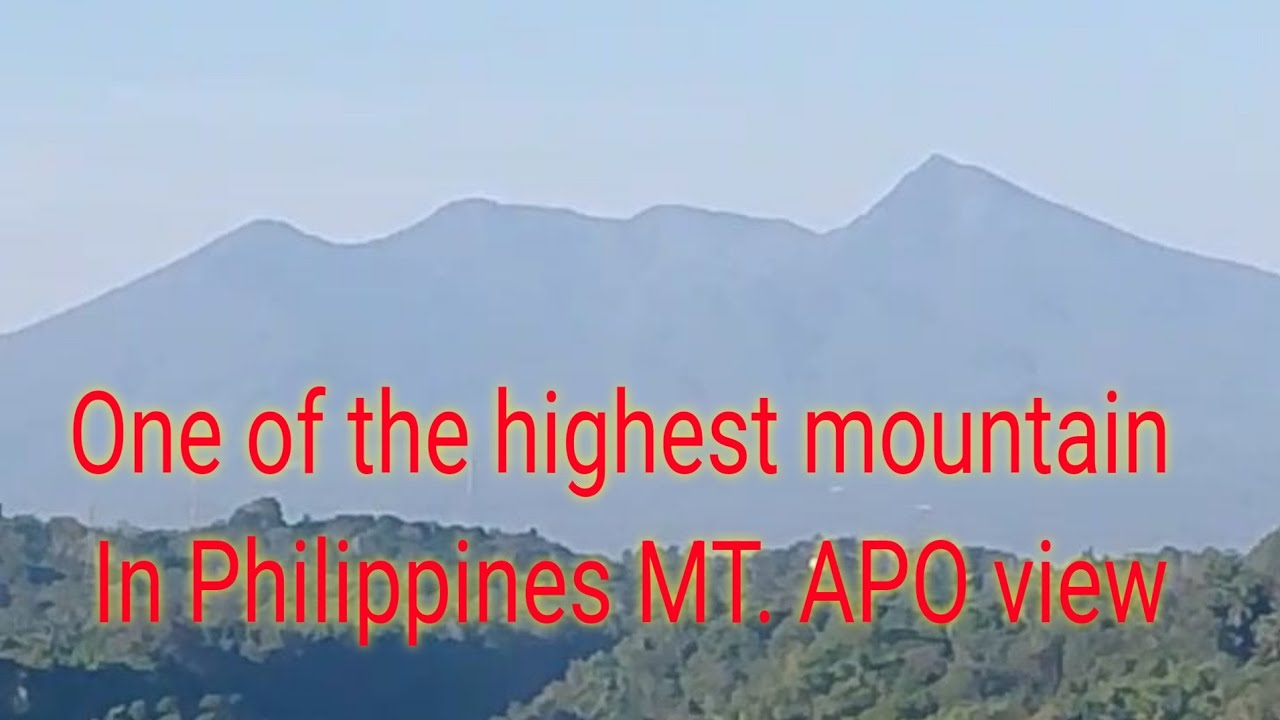 MT.APO view.. one of the highest mountain in Philippines.. - YouTube