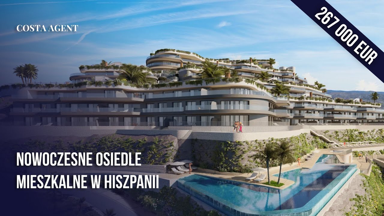 Apartamenty z widokiem na morze w Hiszpanii na wybrzeżu Costa Calida w miejscowości Aguilas ...