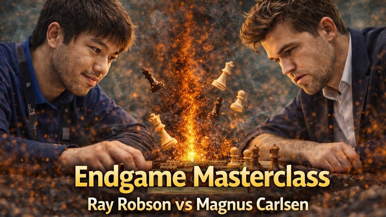 Ray Robson vs Magnus Carlsen Clinical Rapid Victory World Rapid ...