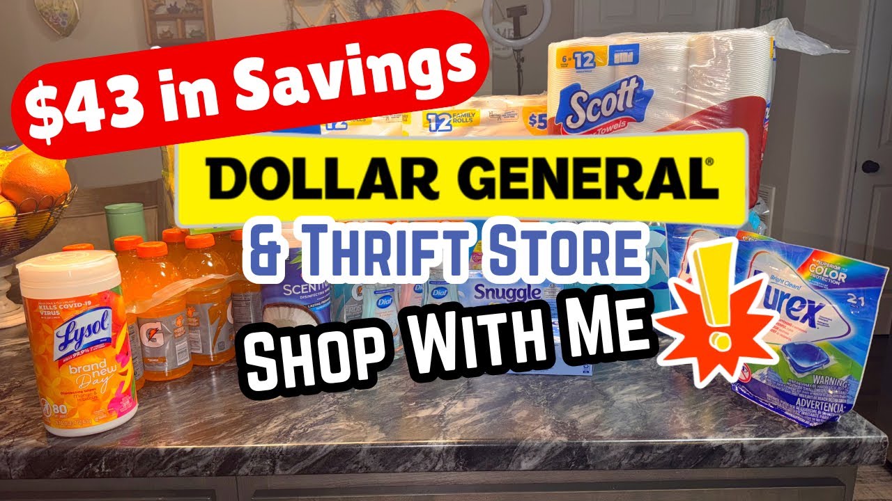 Shop With Me & Haul - Dollar General Couponing & Thrift Store Browsing ...