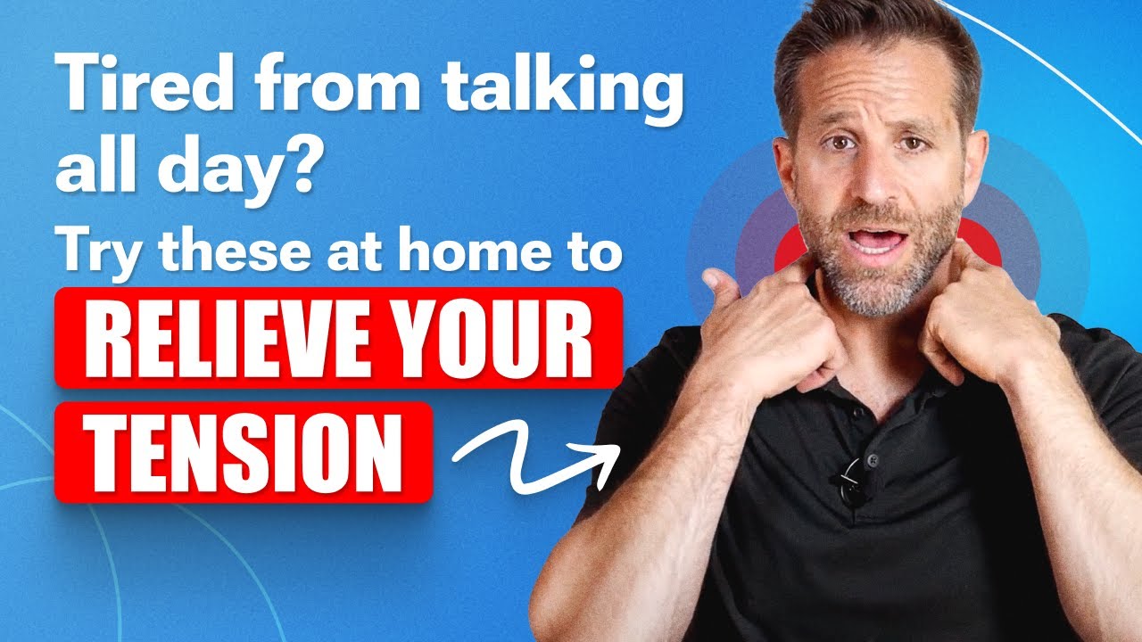 Tired from Talking All Day? Try This At Home To Relieve Your Tension ...