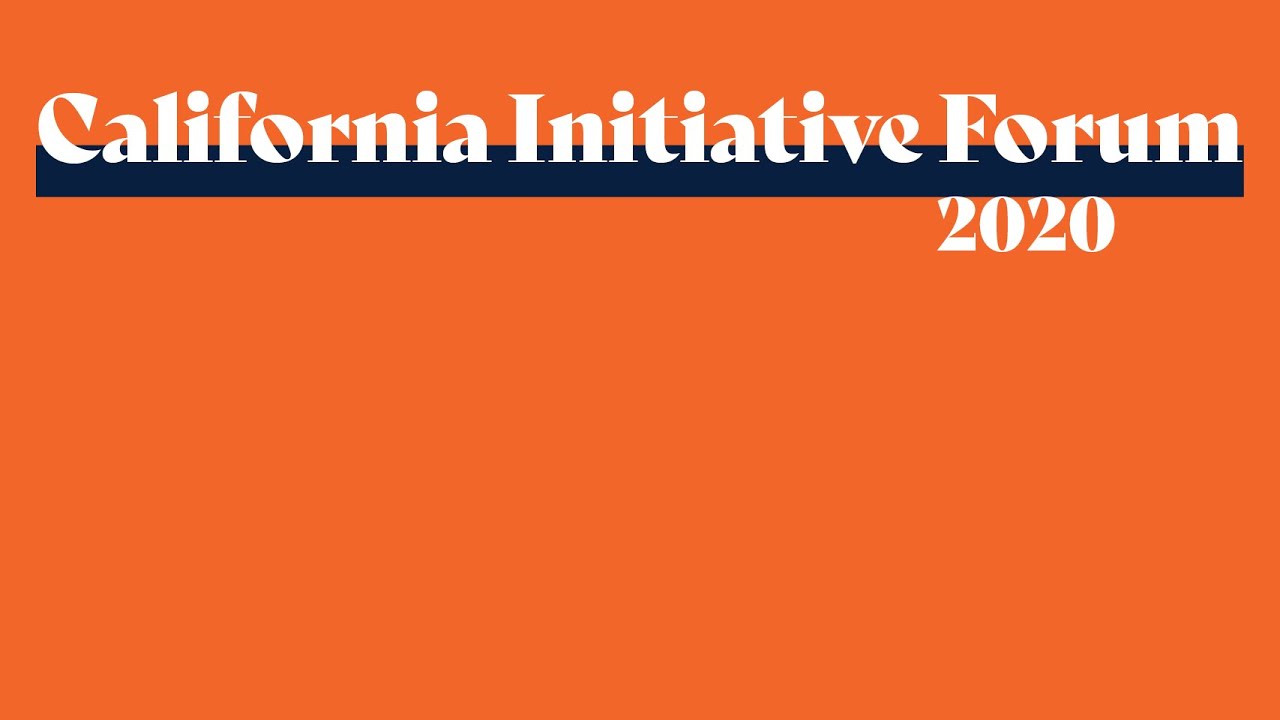 California Initiative Review Forum 2020 - YouTube