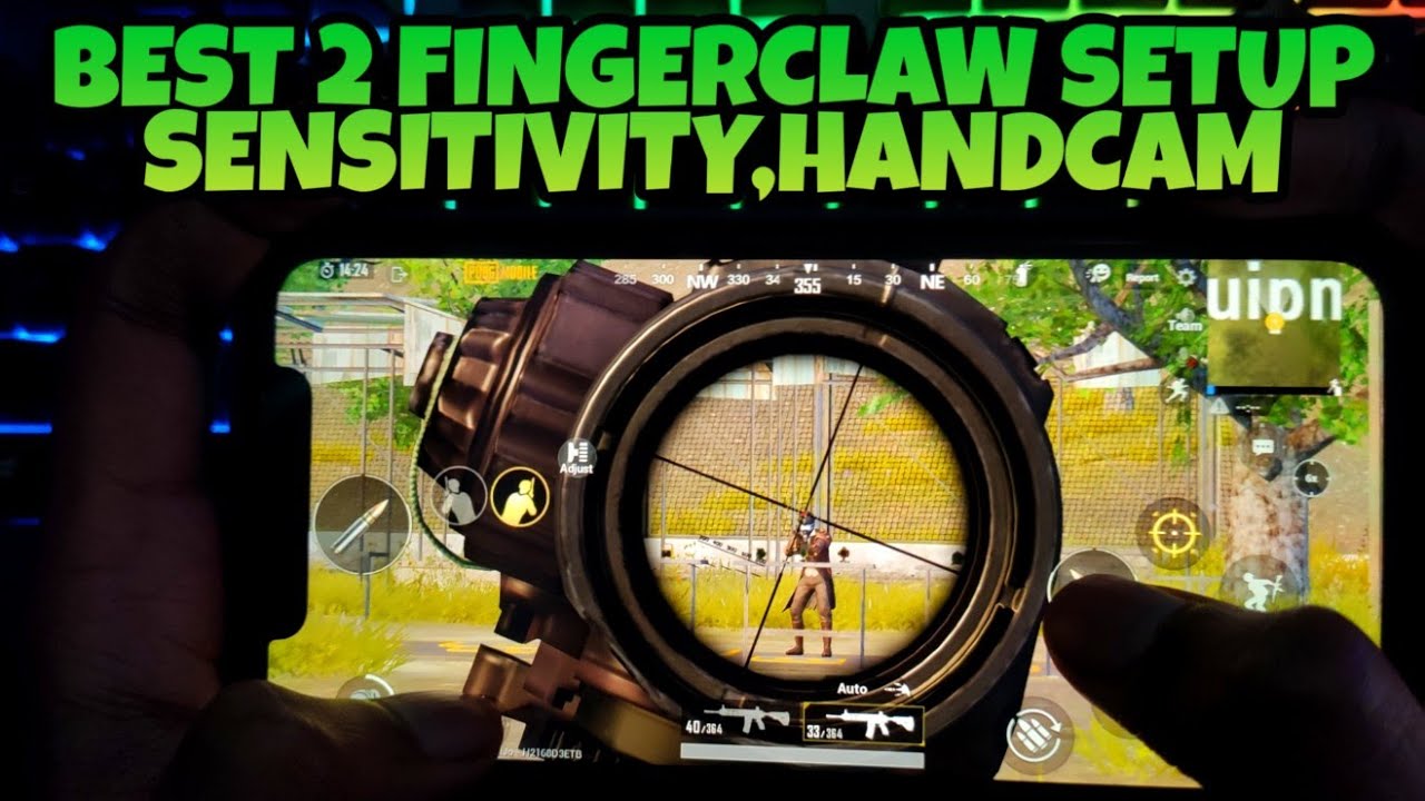 BEST 2 FINGER CLAW SETUP | SENSITIVITY | HANDCAM | PUBG MOBILE - YouTube