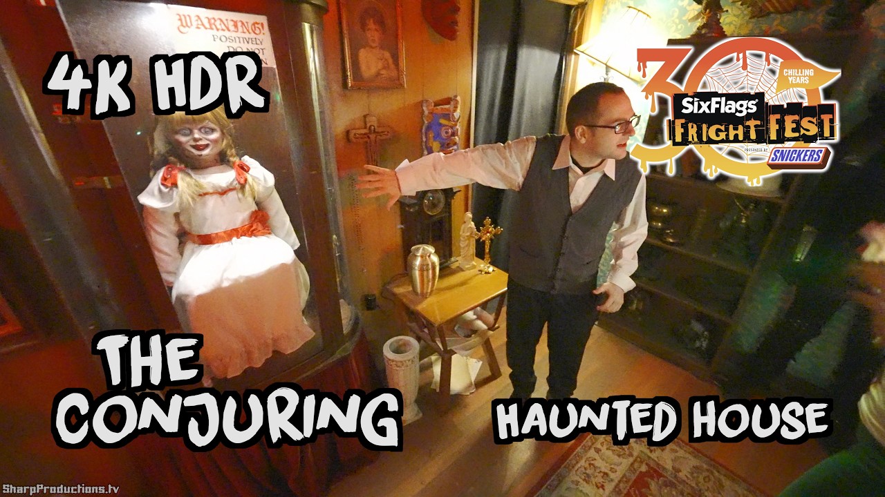 NEW The Conjuring Haunted House Walkthrough | Fright Fest Six Flags ...