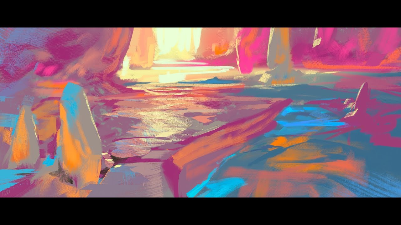 Sketching a glowy world - YouTube