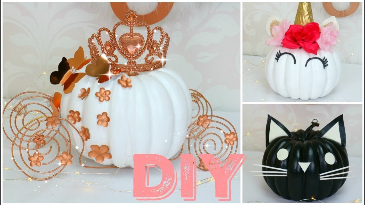 DIY CALABAZAS DE OTOÑO PARA NIÑOS! Paola Herrera - YouTube
