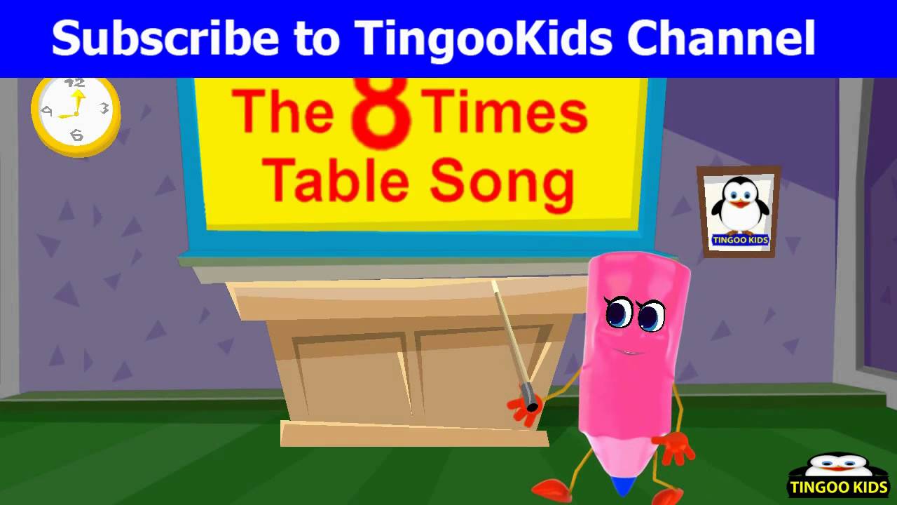8 Times Table Nursery Rhymes Teaser Songs YouTube