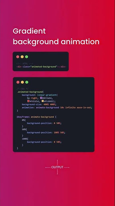 Gradient background animation - YouTube