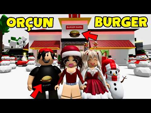 ORÇUN HAMBURGER DÜKKANI AÇTI😊AYŞEM ECE ARI💥ARIGİLLER🐝ROBLOX BROOKHAVEN🏡RP
