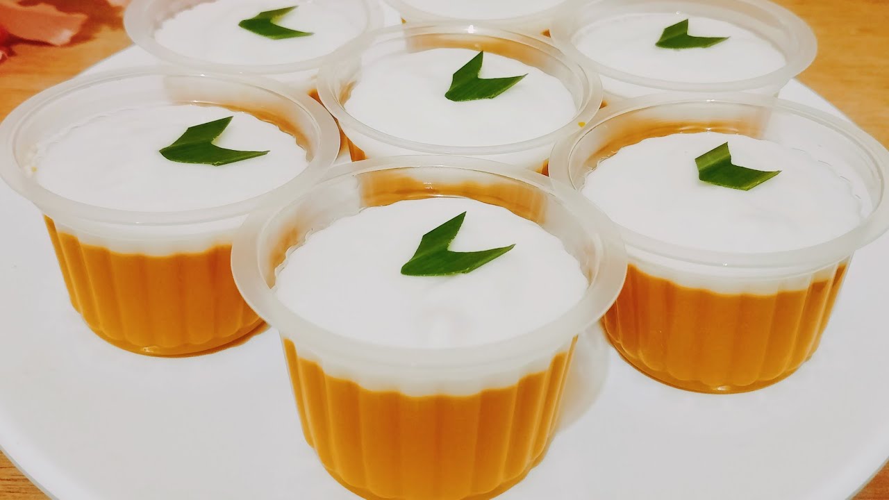 RESEP PUDING LABU KUNING VLA SANTAN YANG LEMBUT MANIS DAN GURIH - YouTube