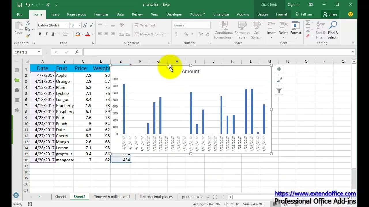 How to change date format in axis of Pivot Chart or normal chart in ...