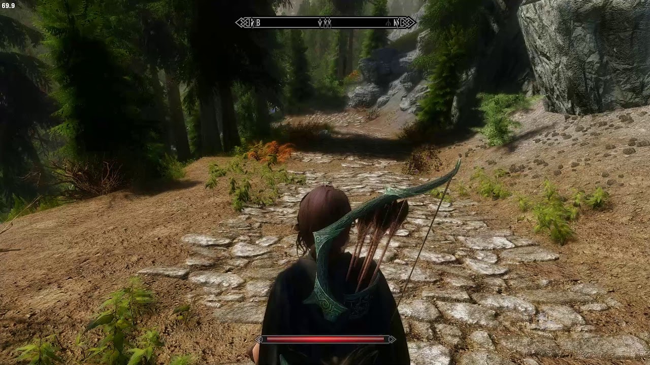 Skyrim [1440p + mods] Win10 1709 test [7700K + GTX 1080TI] - YouTube