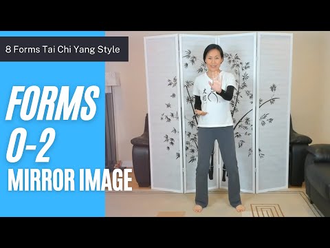 8 Forms Tai Chi, Opening & Forms 1-2: Roll Back the Forearms & Brush Knee with Instructions