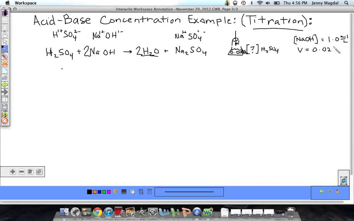 Titration Example Problem - YouTube
