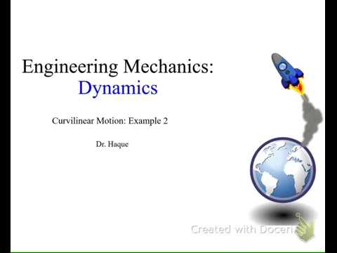 Dynamics: Ch 12.5 - Curvilinear Motion Example Problem: Rectangular ...