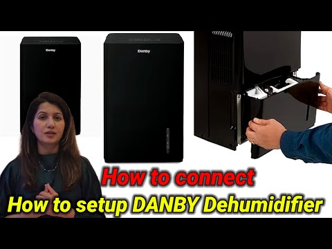 How to setup DANBY Dehumidifier, First Impressions. Hands-on. How to connect 