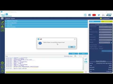 Removing write protection and download firmware using ...