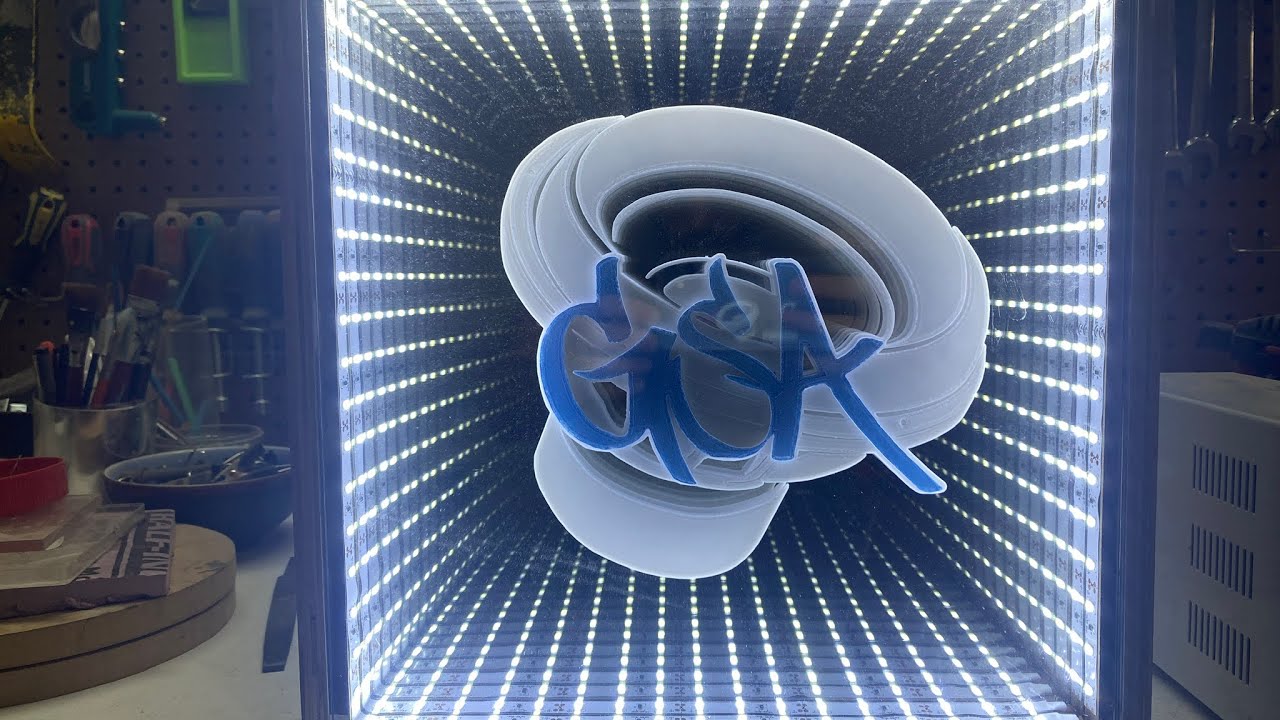 DIY Infinity Panel with logo - YouTube