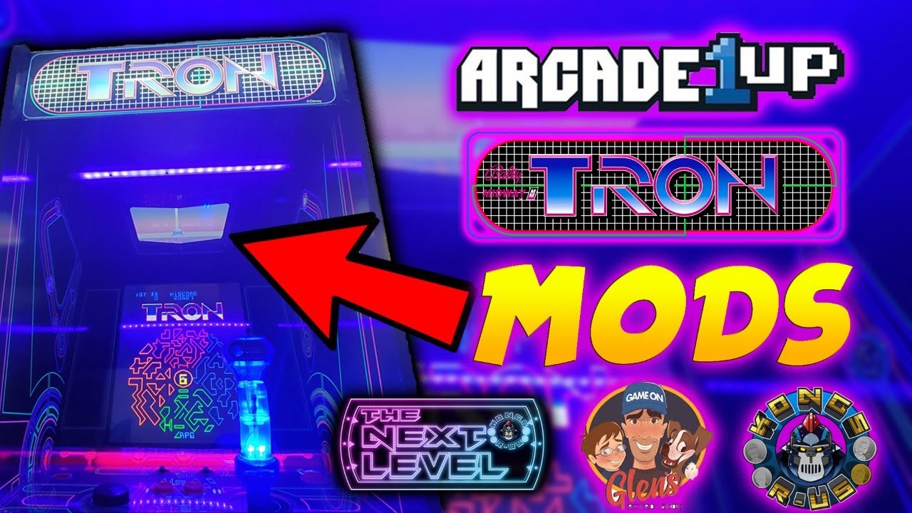 MORE Arcade1Up Tron LIVE Modding | S-Panel MCP Window | GRS Products ...