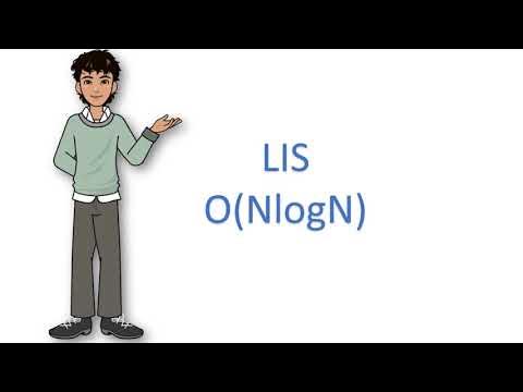 Longest Increasing Subsequence (LIS) - O(NlogN) | Searching - Animation ...